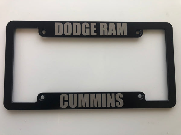 Ram Cummins Diesel Aluminum License Plate Frame – HMC BILLET