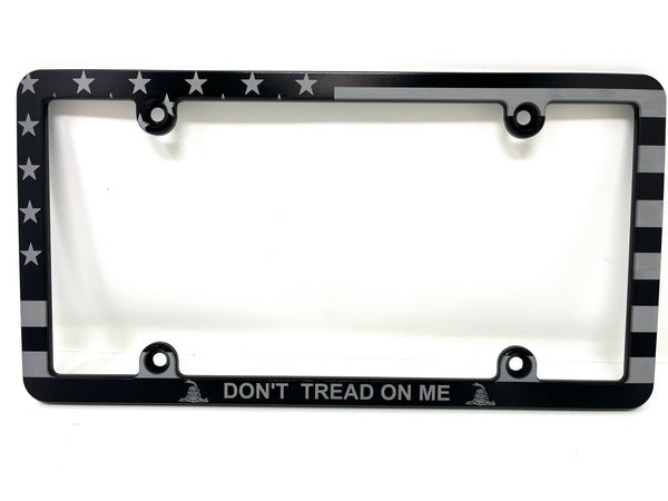 Don’t Tread On Me American Flag SLIM Billet Aluminum License Plate Fra ...