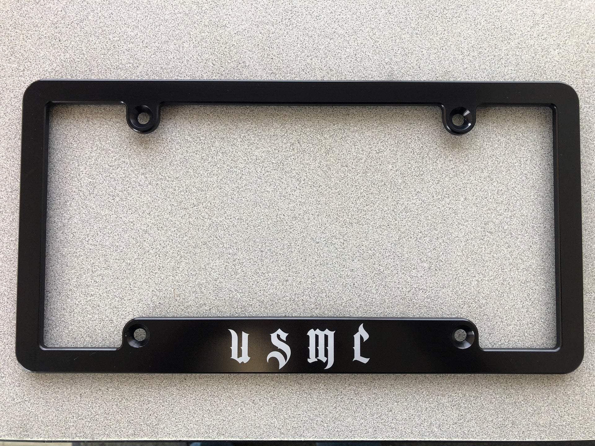 USMC License Plate Frame – HMC BILLET