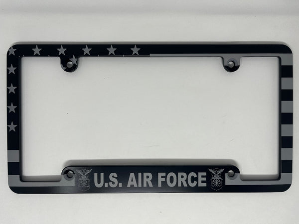 Air Force American Flag Billet Aluminum License Plate Frame – HMC BILLET