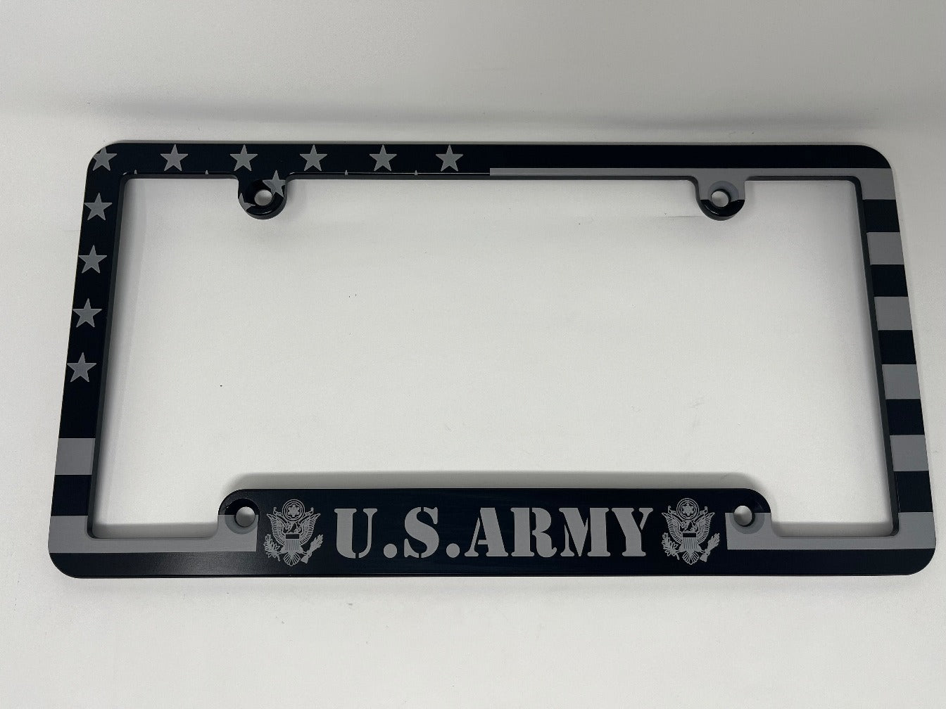 Army American Flag Billet Aluminum License Plate Frame – HMC BILLET