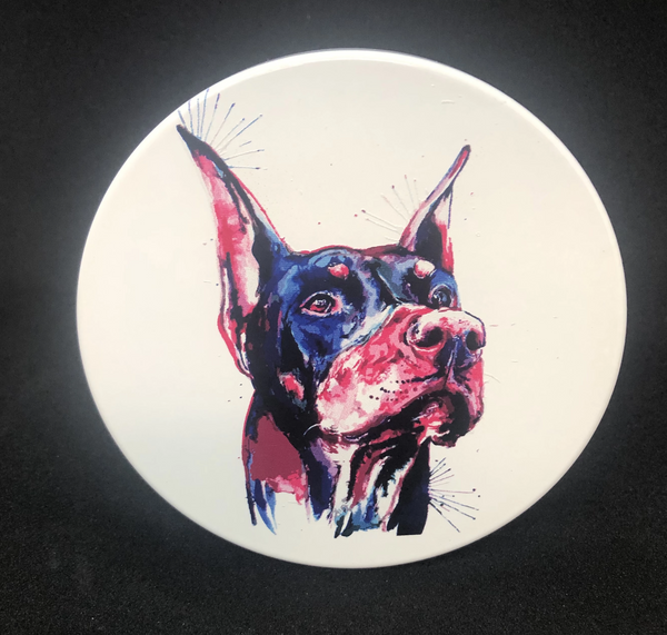Water Color Design Doberman Hitch Cover – HMC BILLET