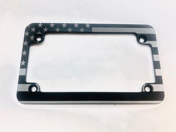 American Flag Slim Billet Aluminum Motorcycle License Plate Frame – HMC ...