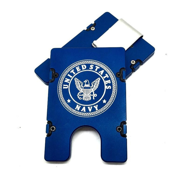 Navy Badge - BilletVault Aluminum Wallet – HMC BILLET