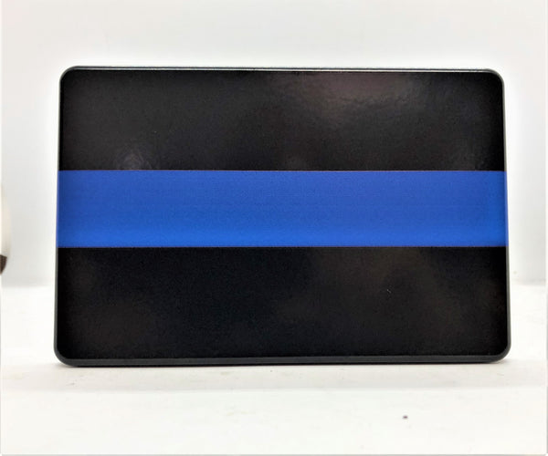 Thin Blue Line Hitch Cover – HMC BILLET