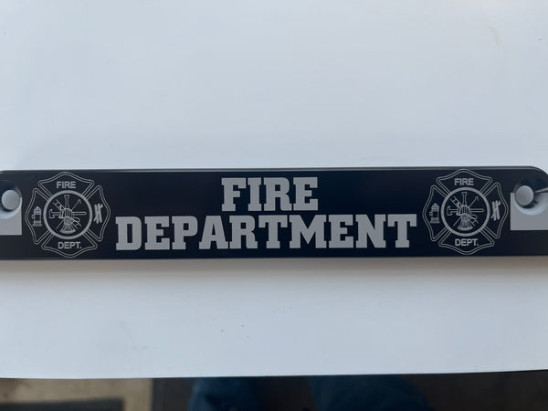 Fire Department Maltese Cross Billet Aluminum License Plate Frame – HMC ...